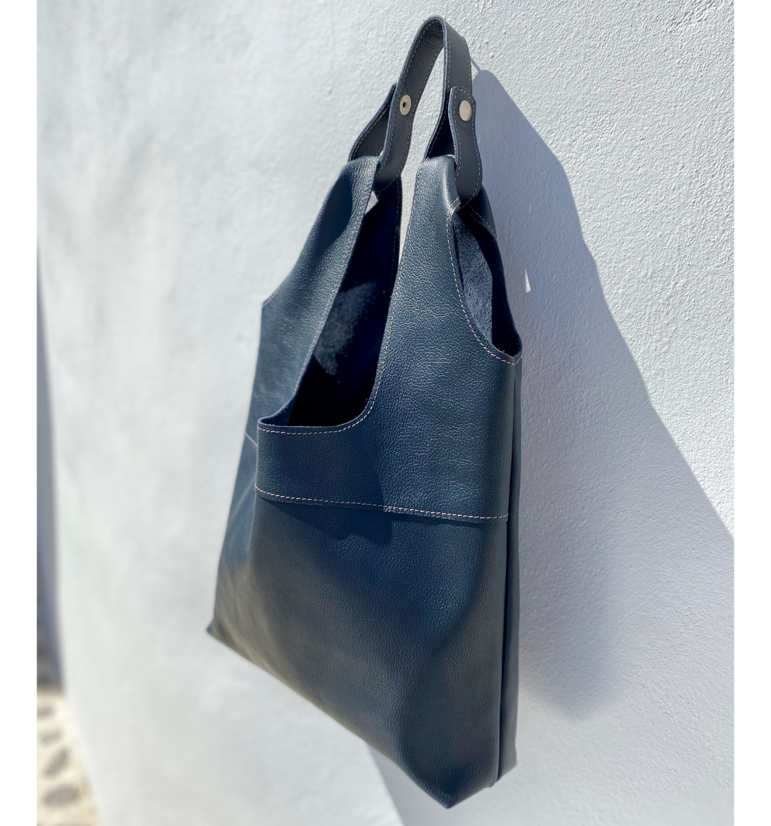 No Waste Shopper - Navy Blue – VanVeer