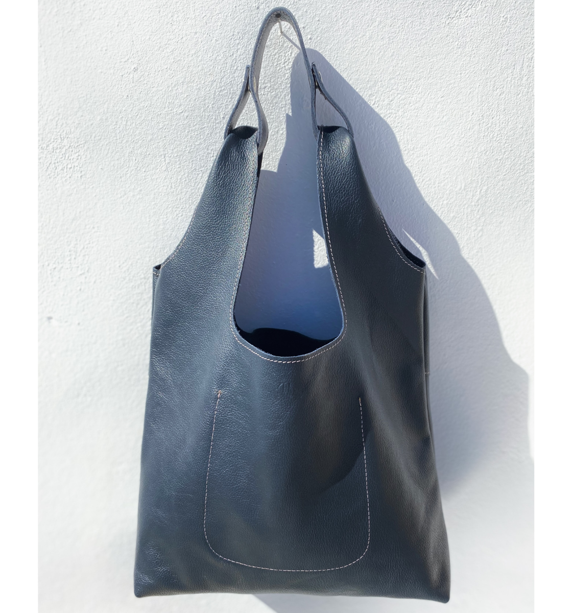 No Waste Shopper - Navy Blue – VanVeer