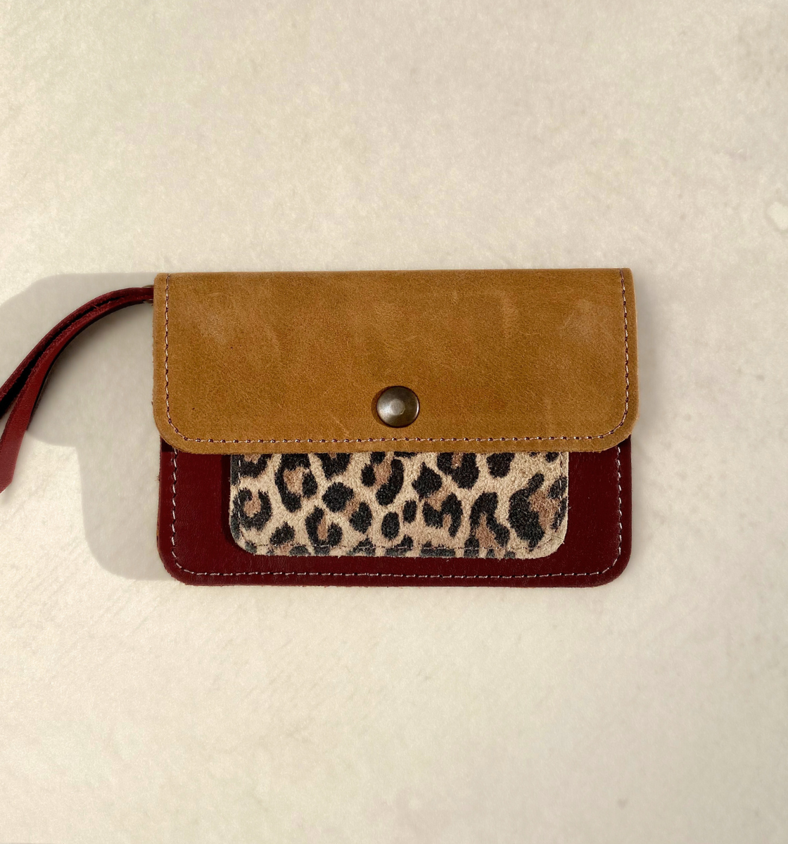 No-Waste Wallet Burgundy – VanVeer